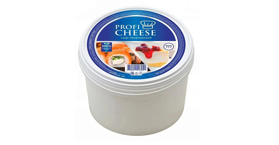 Купите Сыр творожный сливочный Профи Чиз 70% 2 кг PROFI CHEESE за 845 ...
